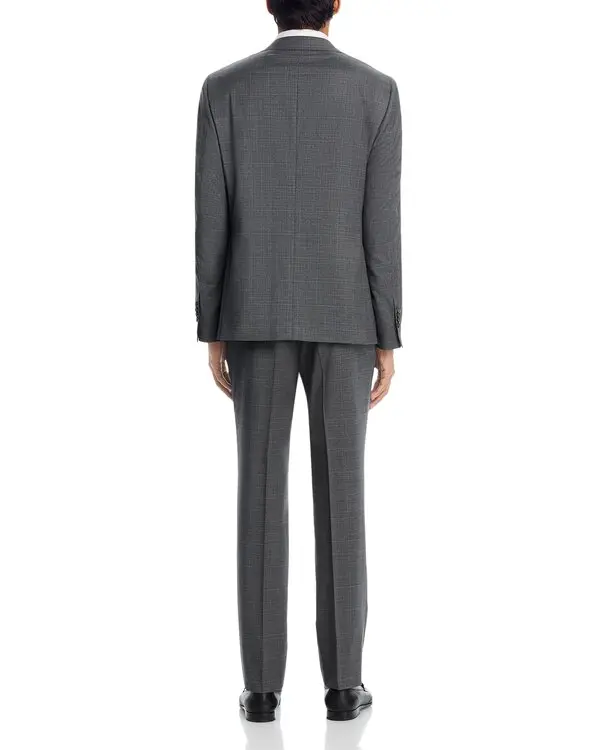 Canali Capri Textured Tonal Slim Fit Suit - Grey