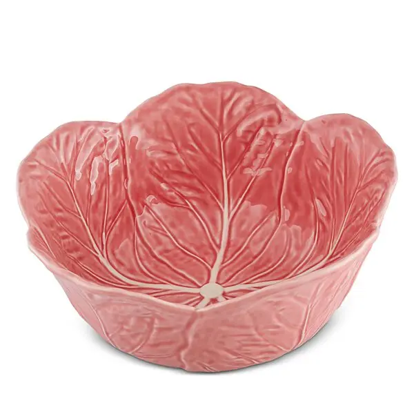 BORDALLO PINHEIRO Cabbage Cereal Bowl, Set Of 4 - Pink