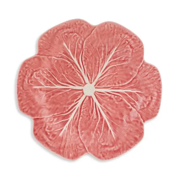 BORDALLO PINHEIRO Cabbage Dinner Plate, Set Of 4 - Pink