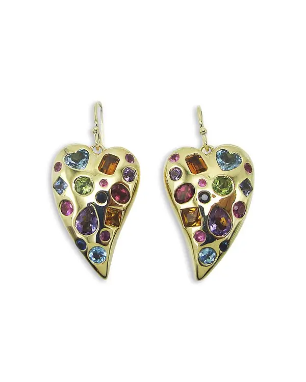 Ippolita 18k Yellow Multi Gemstone Drop Earrings - Gold