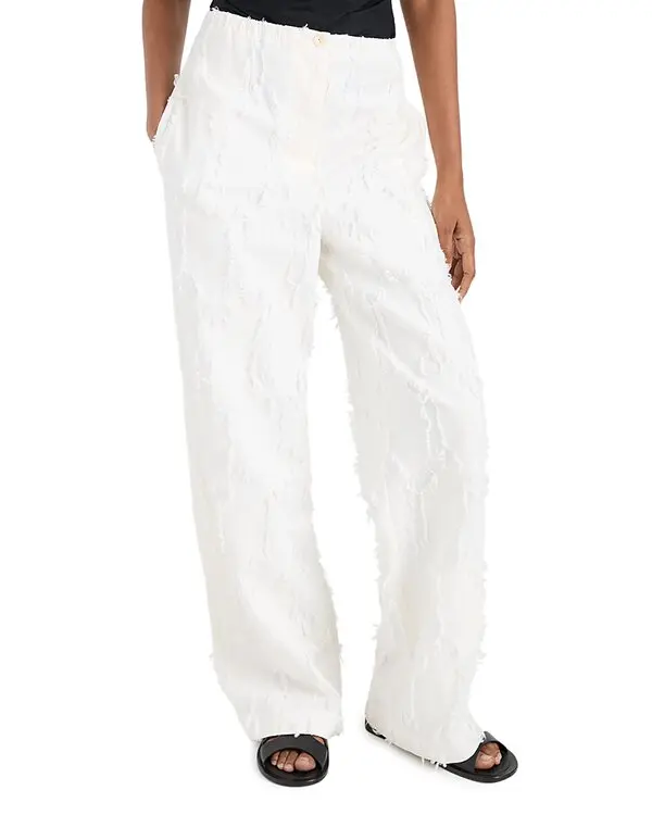 Proenza Schouler White Label Shilo Wide Leg Pants - Off White
