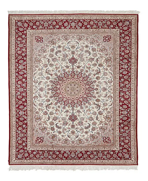 Bloomingdale'S Persian Isfahan Area Rug 8' 7 X 12' 3 - Ivory