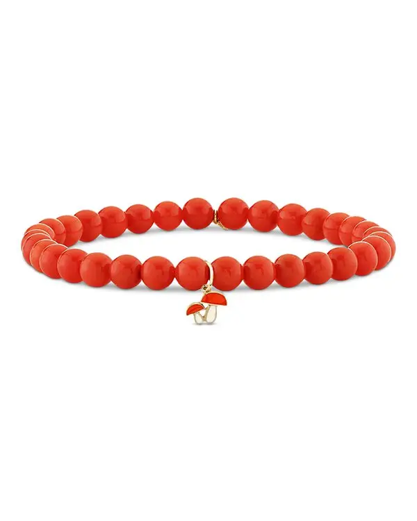 SYDNEY EVAN 14k Yellow Charm Bead Bracelet - Gold