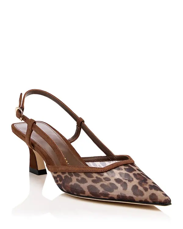 STUART WEITZMAN Vinnie Slingback Pumps - Classic/cigar