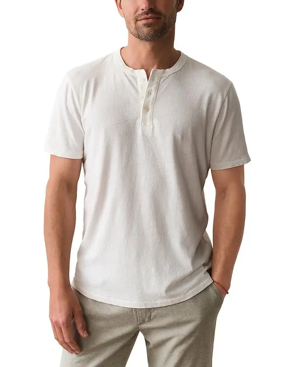Marine Layer Hemp Cotton Henley T-shirt