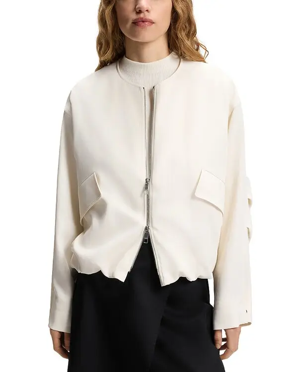 BOSS Jajila Bomber Jacket - Open White