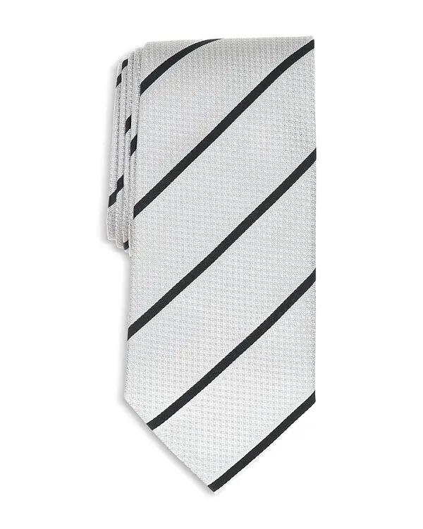 Thomas Pink Classic Stripe Neck Tie - Grey