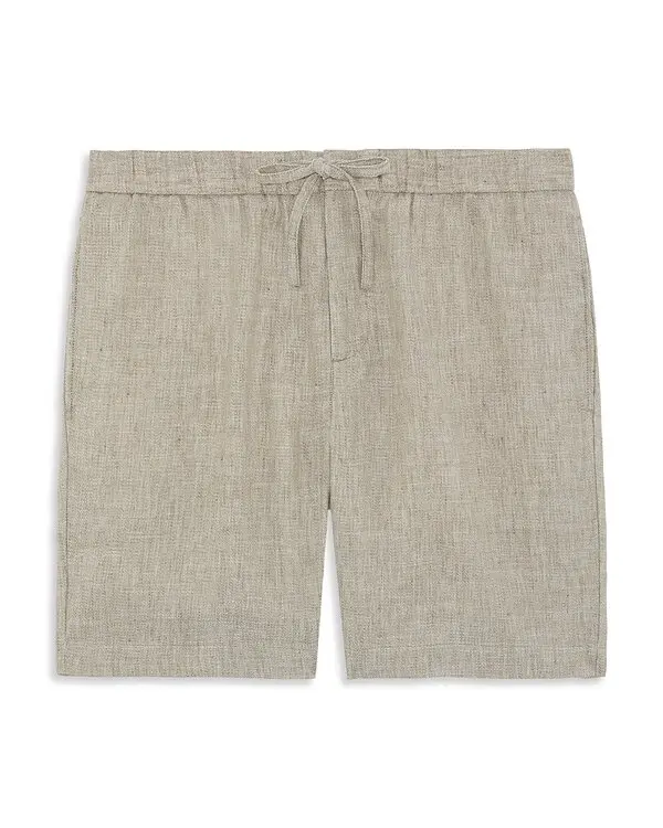 Frescobol Carioca Felipe Linen Blend Shorts - Light Brown