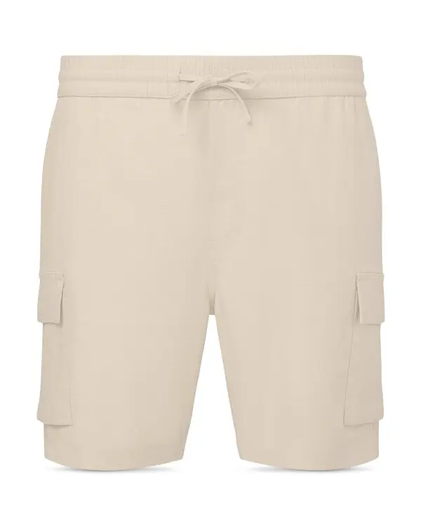 Onia 7" Stretch Linen Cargo Shorts