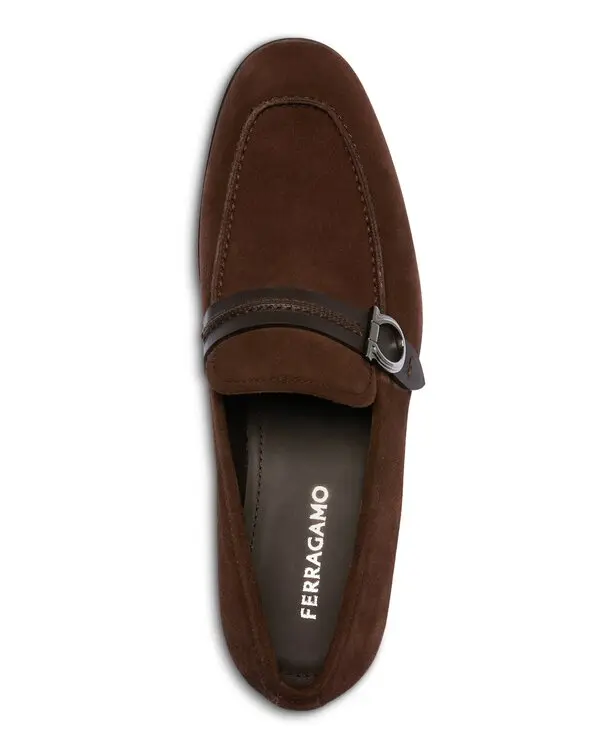FERRAGAMO Gancini Loafers - Bark