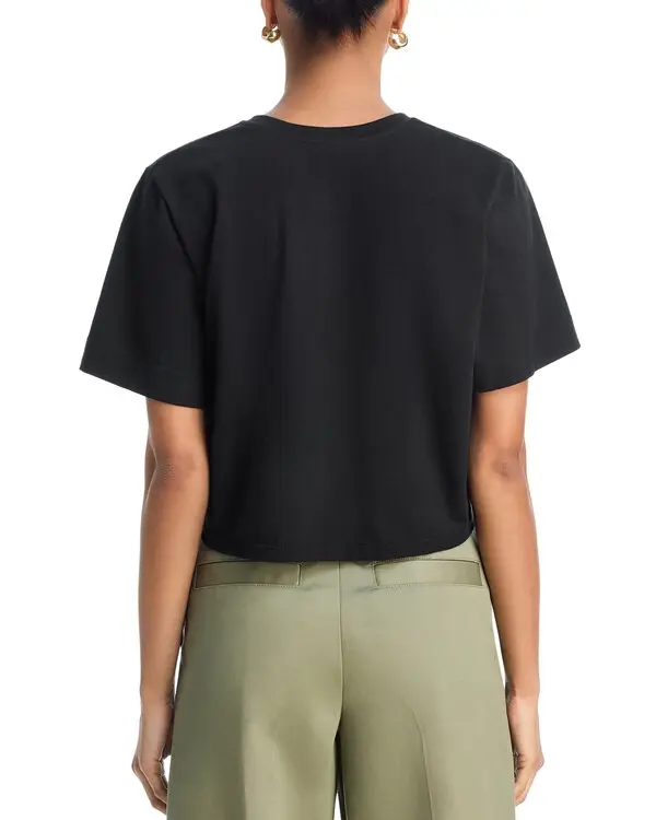 A.L.C. Kali Cropped Cotton Blend Tee