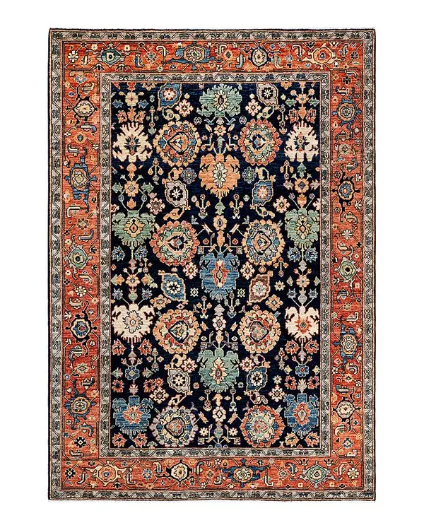 Bloomingdale'S Serapi M1982 Area Rug, 6'5 X 9'2 - Blue
