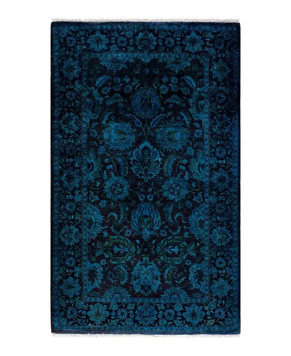 Bloomingdale'S Fine Vibrance M1130 Area Rug, 3'2 X 5'2 - Black