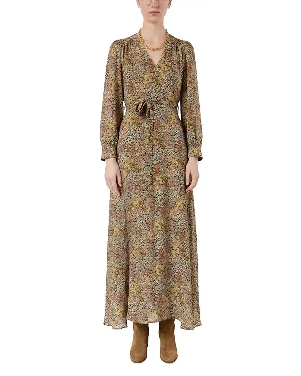Gerard Darel Floral Print Wrap Dress - Pink