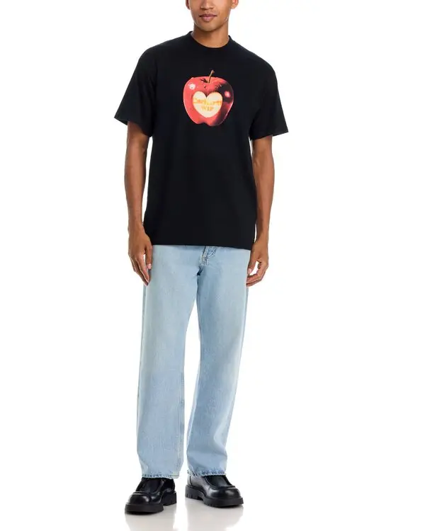 Carhartt Work In Progress Spoiled Apple Logo Graphic T-shirt - Black