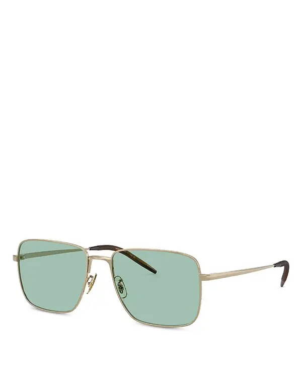 Oliver Spencer Welston Square Sunglasses, 56mm - Gold