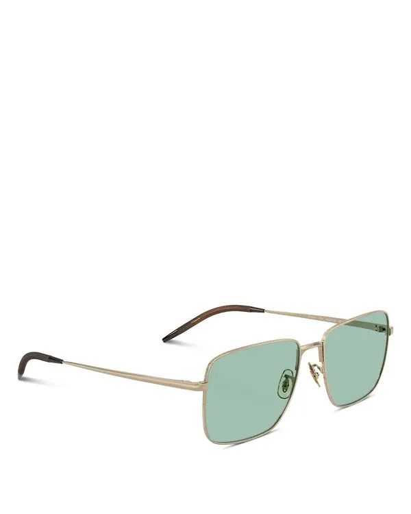 Oliver Spencer Welston Square Sunglasses, 56mm - Gold