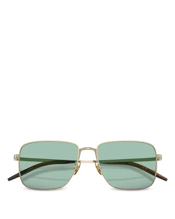 Oliver Spencer Welston Square Sunglasses, 56mm - Gold