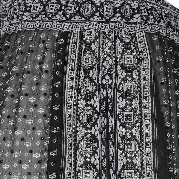 Ermanno Scervino Printed Wide-leg Pants - Black