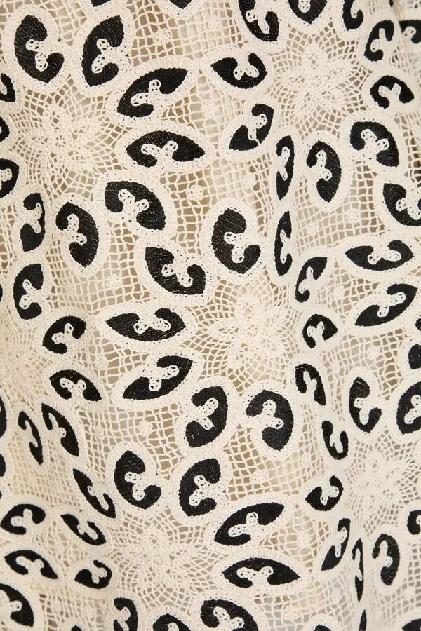Zimmermann Scalloped Guipure Lace Mini Dress