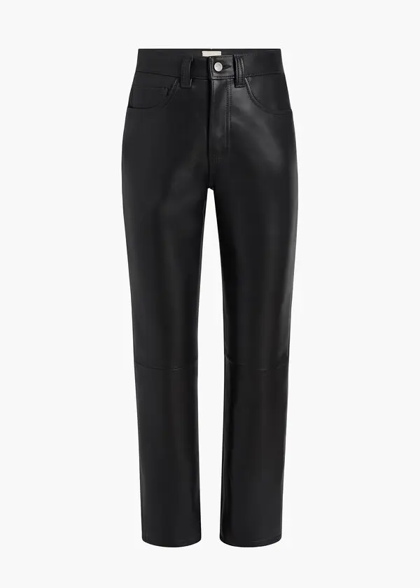 Khaite Callum Leather Pants - Black