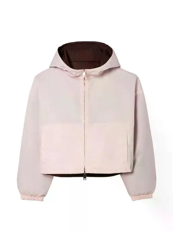 Tory Burch Reversible Cropped Nylon Jacket - Pink