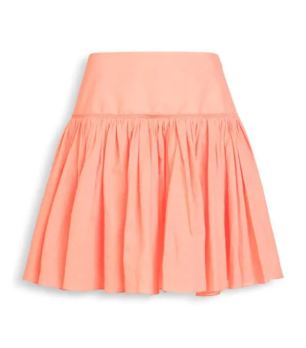 Alaïa Cotton-linen Basque Mini Skirt - Pink