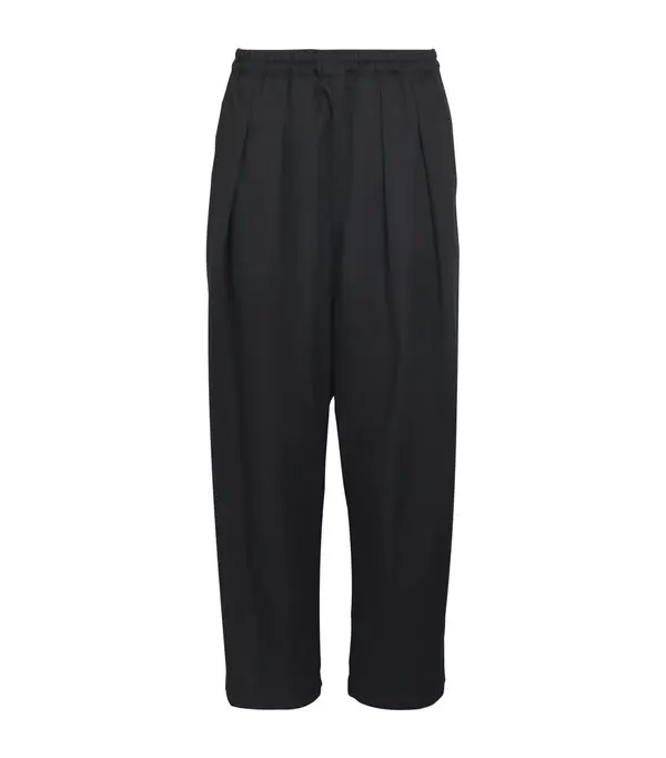MAISON MARGIELA Drop-rise Wide-leg Trousers - Black