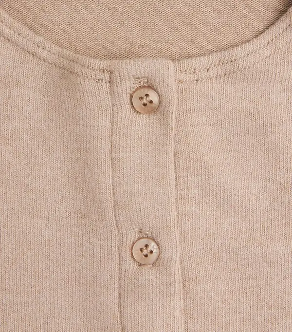 LESET Lauren Cropped Cardigan - Brown