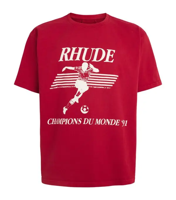 Rhude Cotton Set Piece T-shirt - Red