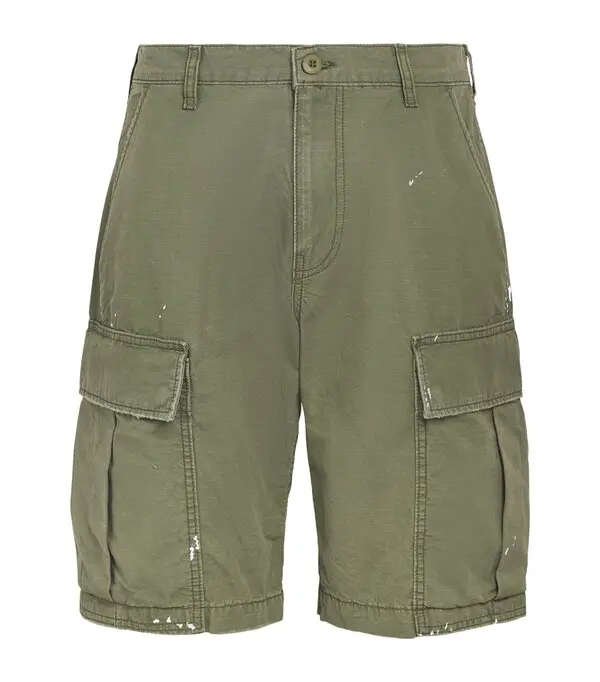 CHERRY LOS ANGELES Cotton Paint Splatter Cargo Shorts