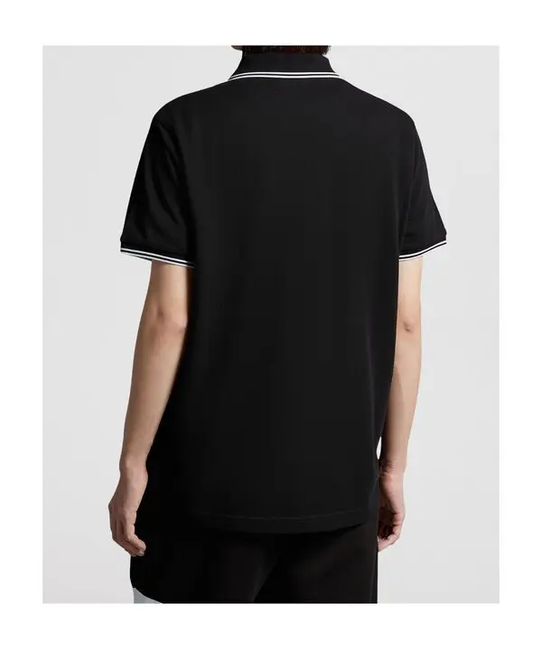 Moncler Short Sleeve Polo Shirt With Logo Embellishment