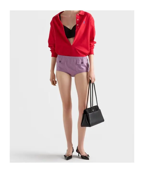 Prada Crepe De Chine Sleeveless Top