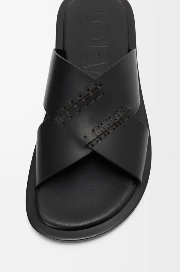 Loewe Cross Design Slip-on Sandals
