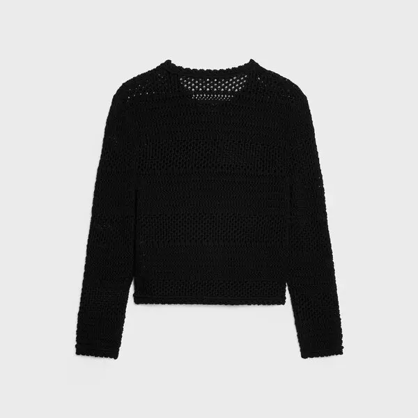 Celine Cotton Crochet Cardigan Jacket