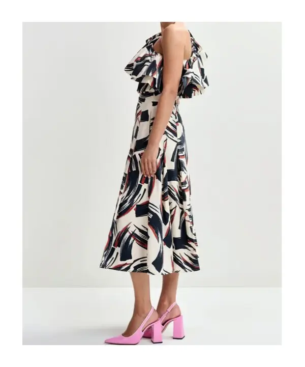 Essentiel Antwerp Ruffled One-shoulder Blouse