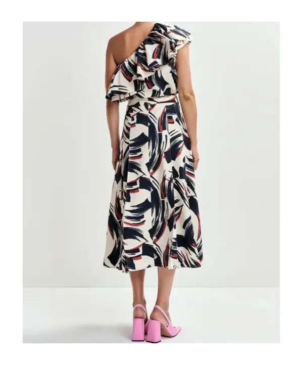 Essentiel Antwerp Ruffled One-shoulder Blouse