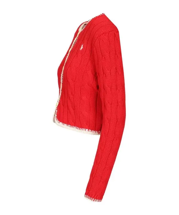 Polo Ralph Lauren Cable Knit Cropped Cardigan