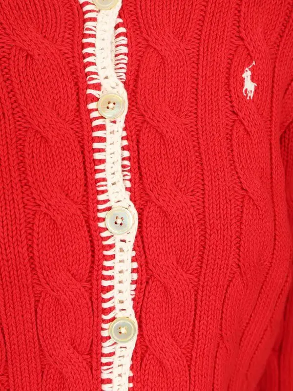 Polo Ralph Lauren Cable Knit Cropped Cardigan