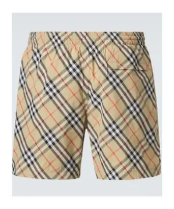 Burberry Check Swim Trunks