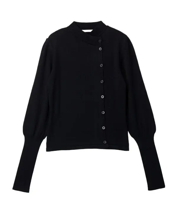 Paloma Wool Asymmetrical Buttoned Cardigan - Black