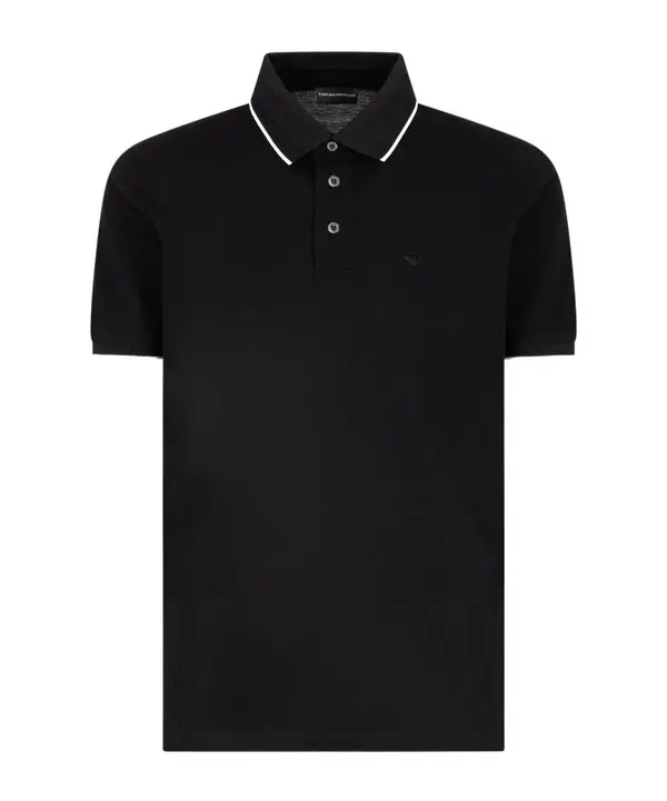 Emporio Armani Logo Embroidered Polo Shirt