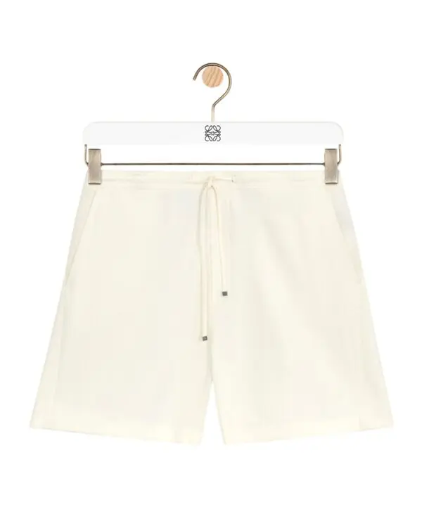 Loewe Lightweight Textured Shorts - Ivory