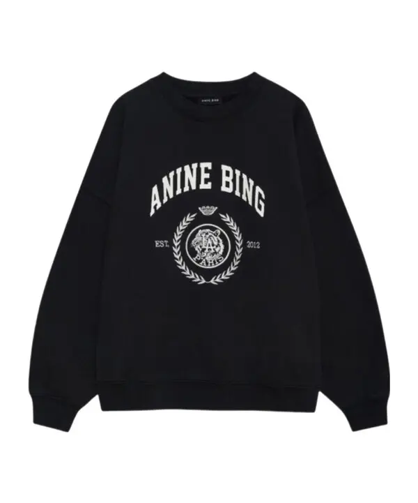 ANINE BING Logo Crew Sweatshirt