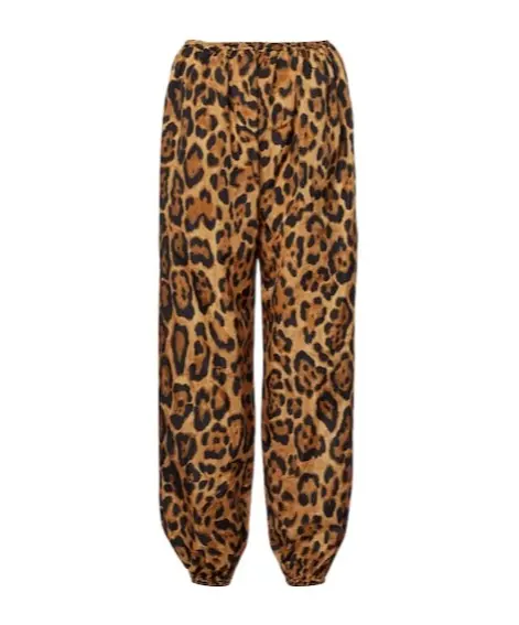 Alaïa Leopard-print Tapered Pants - Brown