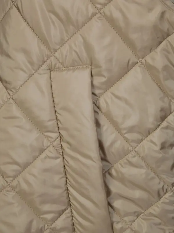 Max Mara Quilted Hooded Gilet - Beige