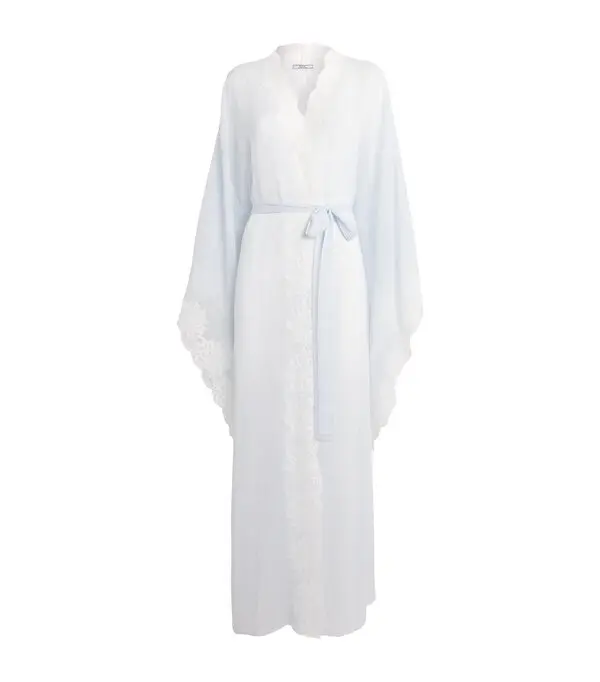BOCAN Silk Chiffon Irina Robe - Blue