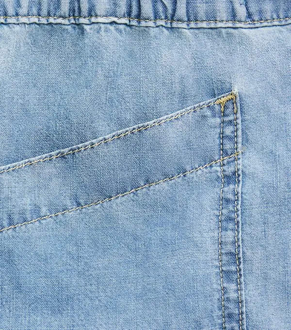 Paige Drawstring Evann Wide-leg Jeans - Blue