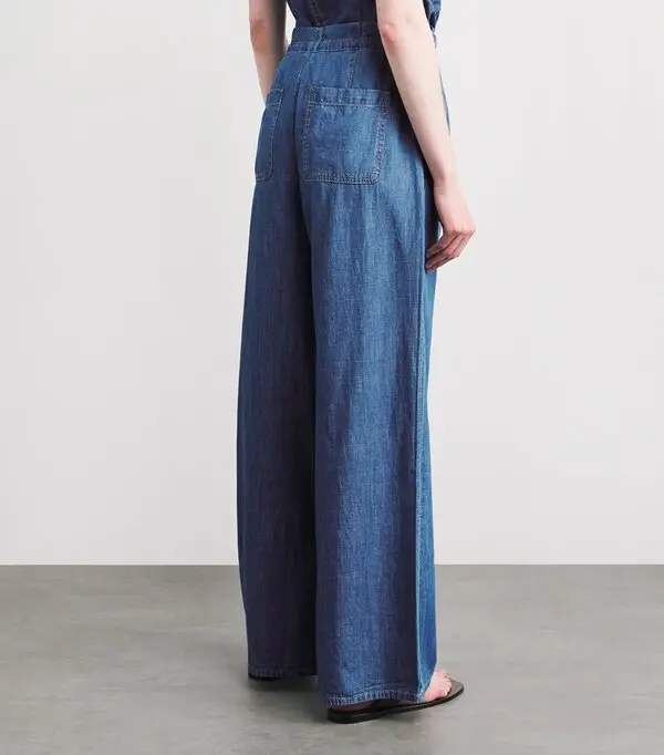 Paige Ingrid Wide-leg Jeans With Drawstring Waist