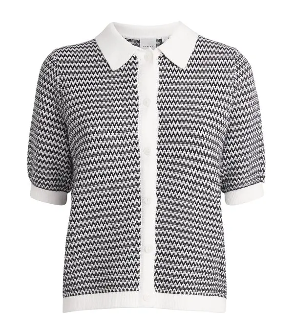 Varley Gaelle Knitted Polo Shirt - Grey